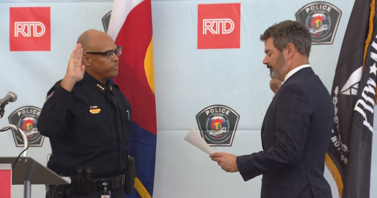 RTD swears in Joel Fitzgerald as new transit police chief - CBS Colorado