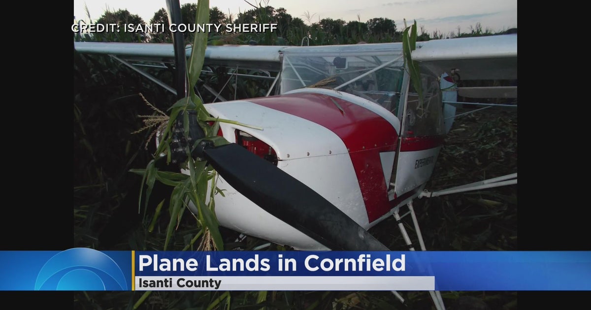 Plane makes emergency landing in Minnesota cornfield - CBS Minnesota