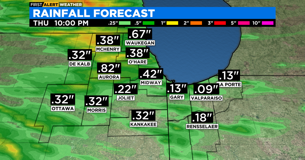 Chicago First Alert Weather: Rain, possibly storms expected Thursday ...