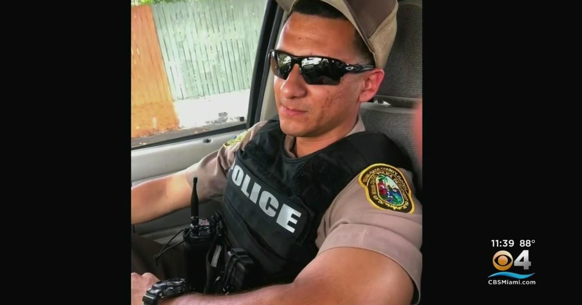 Photo montage pays tribute to fallen MDPD officer Cesar Echaverry - CBS ...