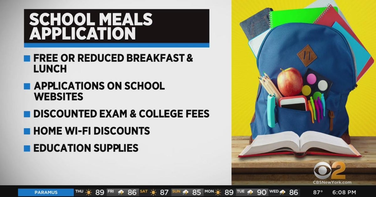 NY parents reminded to fill out free school meal applications - CBS New ... NY parents reminded to fill out free school meal applications - CBS New ...