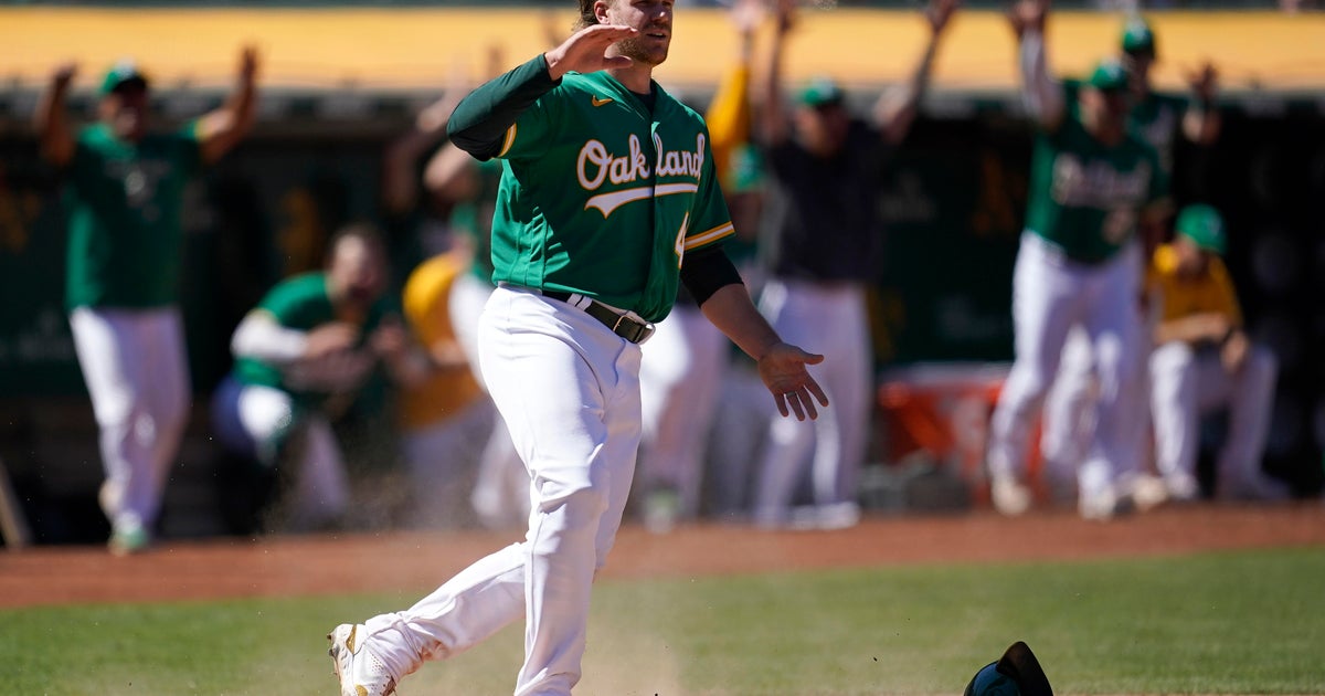 Bolt hits leadoff sacrifice fly in 10th, A's beat Marlins, 3-2 - CBS ...