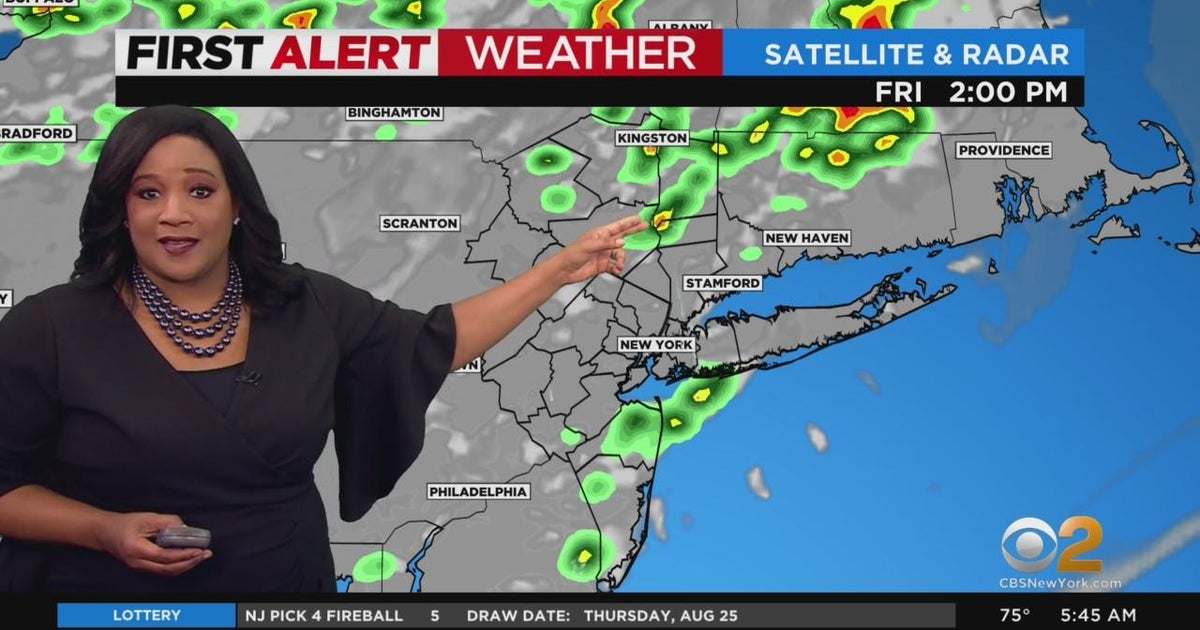 First Alert Weather: Yellow Alert for afternoon thunderstorms - CBS New York