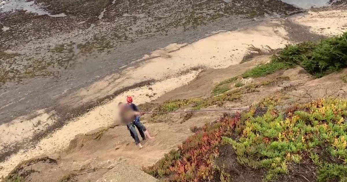 Hiker rescued after plunging 100 feet when Moss Beach cliffside gives ...