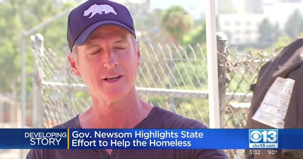 Gov. Newsom highlights state effort to help homeless in California ...