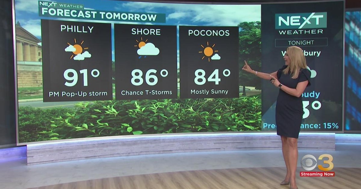 NEXT Weather: Pop-up storm Saturday - CBS Philadelphia