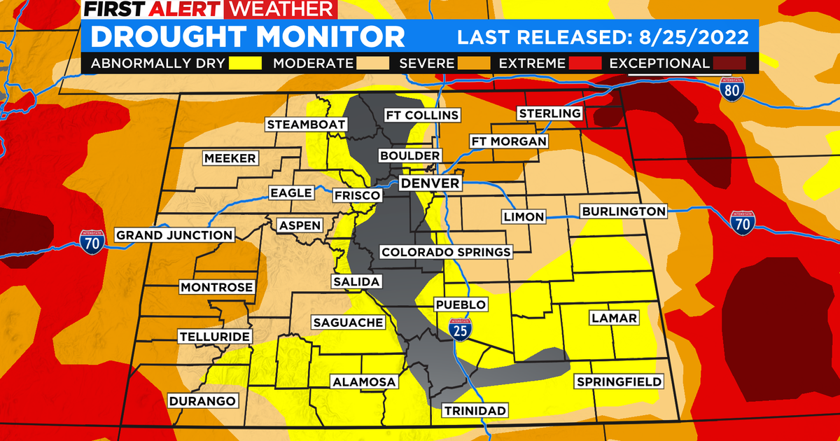 Colorado Weather: Drought conditions improve for Front Range - CBS Colorado