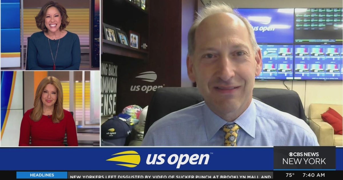 Exciting building for start of US Open - CBS New York