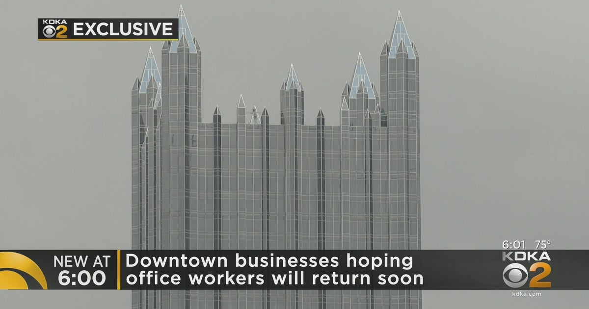 Downtown businesses hope workers return to office - CBS Pittsburgh