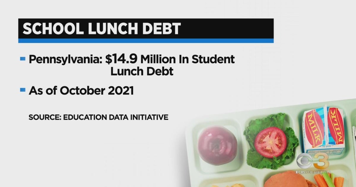 Bristol Borough School District cancels all student lunch debt - CBS ...