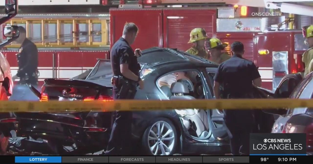LAPD releases footage of pursuit that lead to deadly crash - CBS Los ...