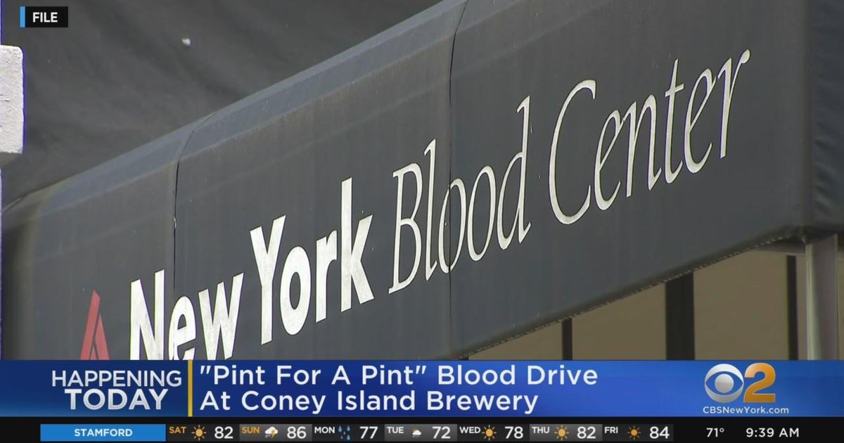 "Pint for a Pint" blood drive in Brooklyn - CBS New York