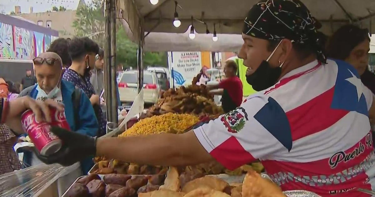 Fiesta Boricua resumes after shutdown on Saturday - CBS Chicago