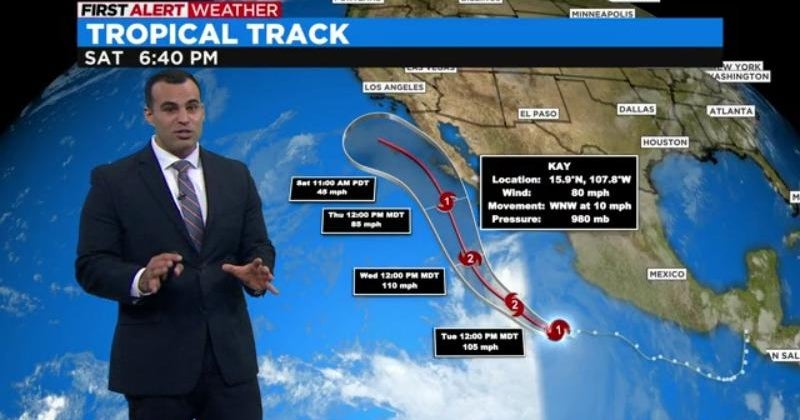 Gaining strength, Hurricane Kay will extend extreme heat in Southern ...