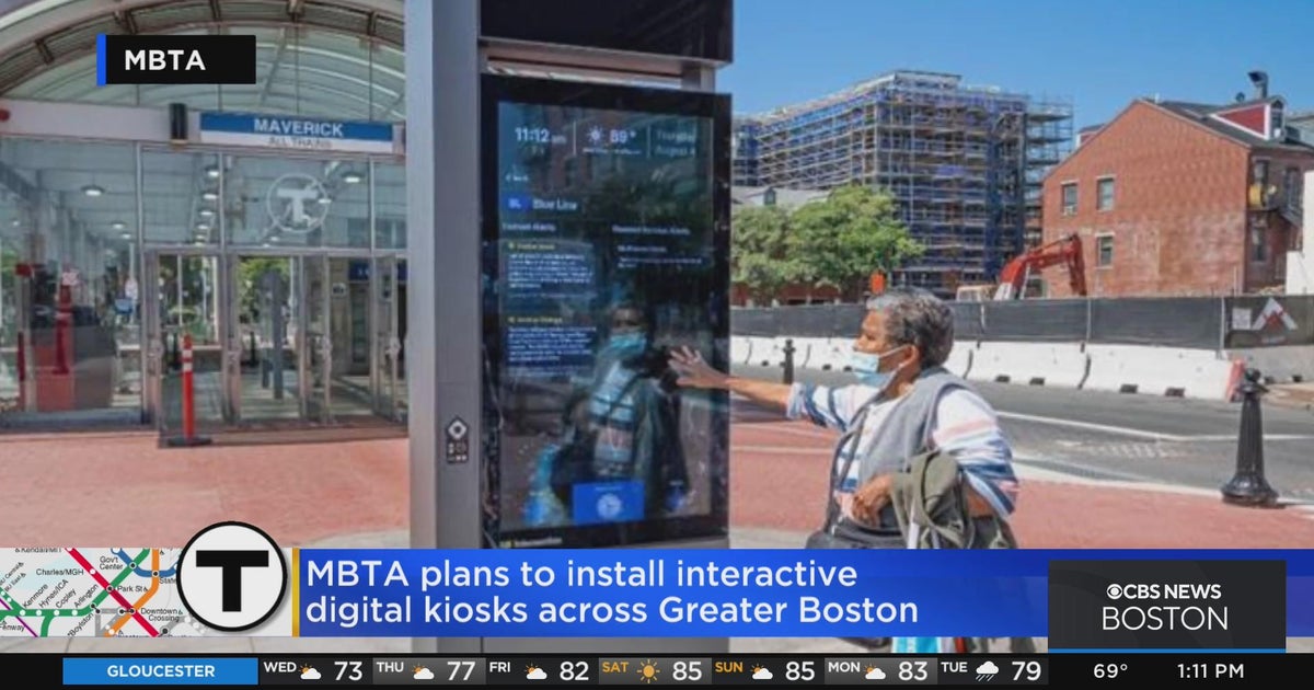 MBTA installing digital, interactive kiosks at bus stops across Boston ...
