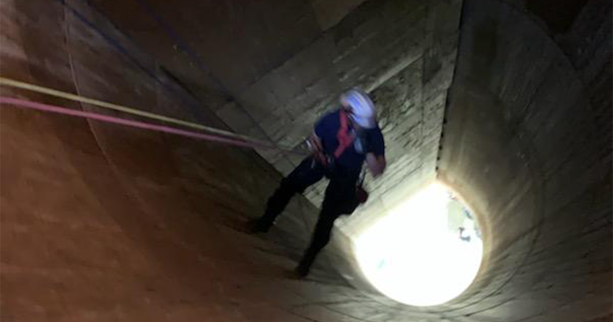 Man rescued uninjured after getting stuck 85 feet down in storm drain ...