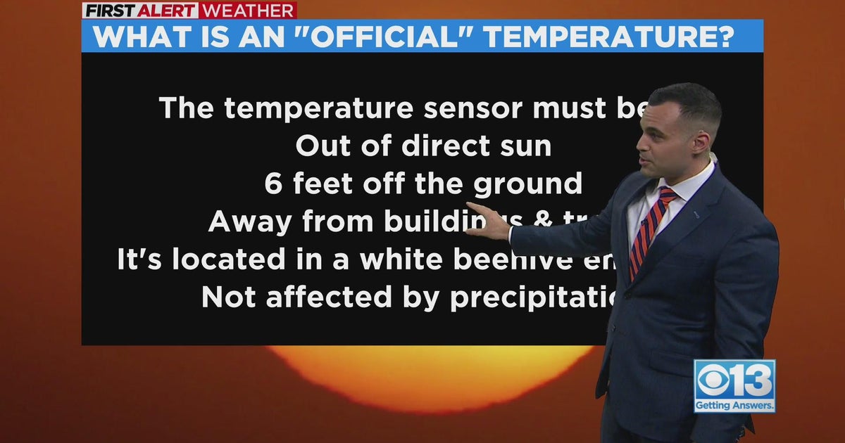 What is an "official" temperature? - CBS Sacramento