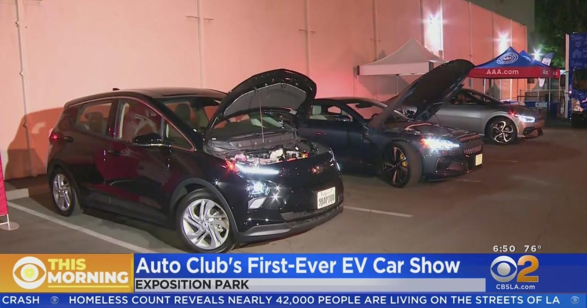 Auto Club hosts its first electric vehicle car show - CBS Los Angeles
