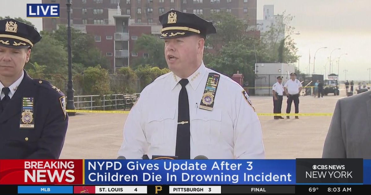 NYPD briefing after 3 children die in drowning incident on Coney Island ...