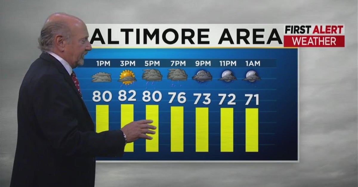 Marty Bass has your Monday afternoon forecast - CBS Baltimore