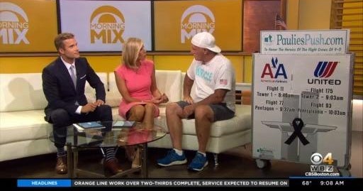 Paulie's Push reaches the Pentagon on 9/11/2022 - CBS Boston