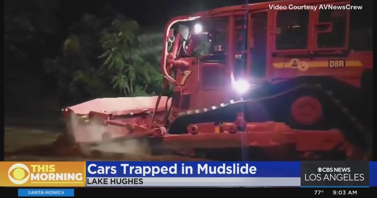 Roads remain closed after 50 people rescued from Lake Hughes mudslide ...