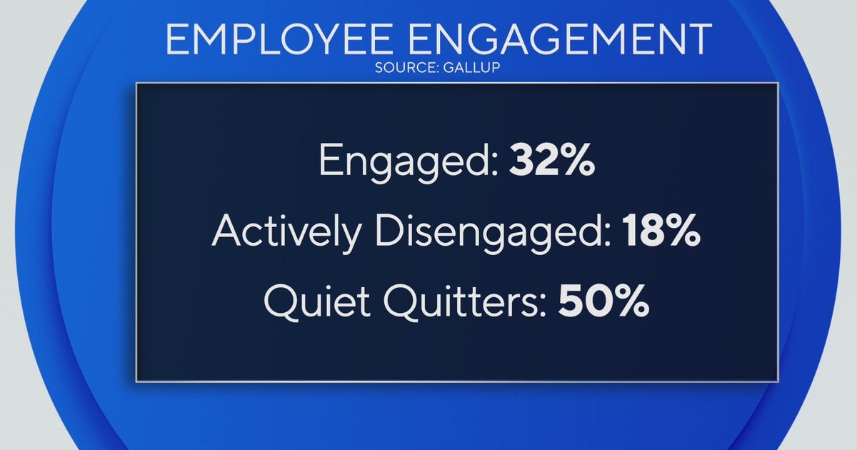 At least half of U.S. workforce is "quiet quitting" - CBS Minnesota