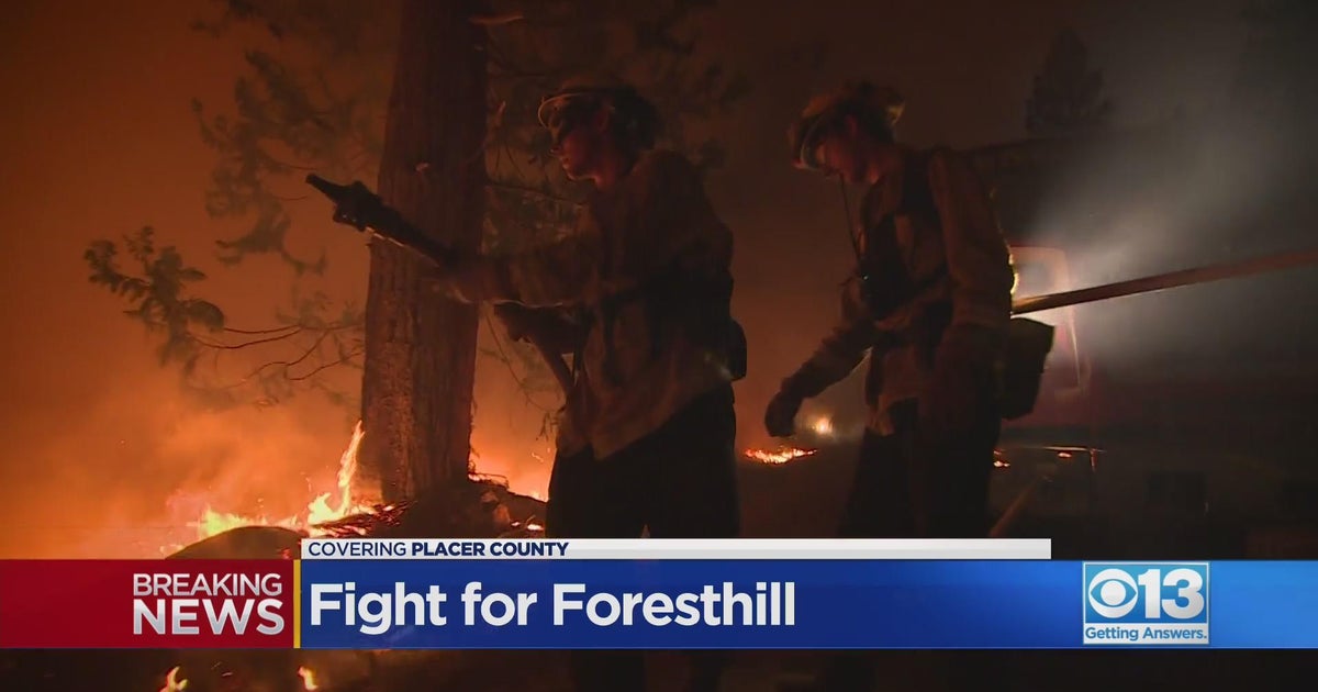 Firefighters working to hold the line against the Mosquito Fire in ...