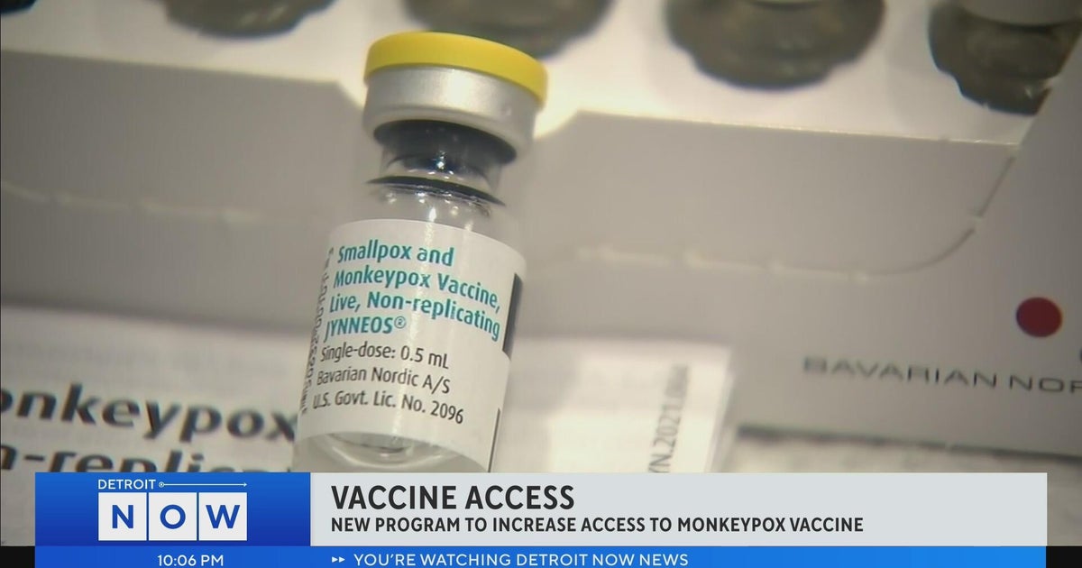 CDC launches monkeypox vaccine equity program - CBS Detroit