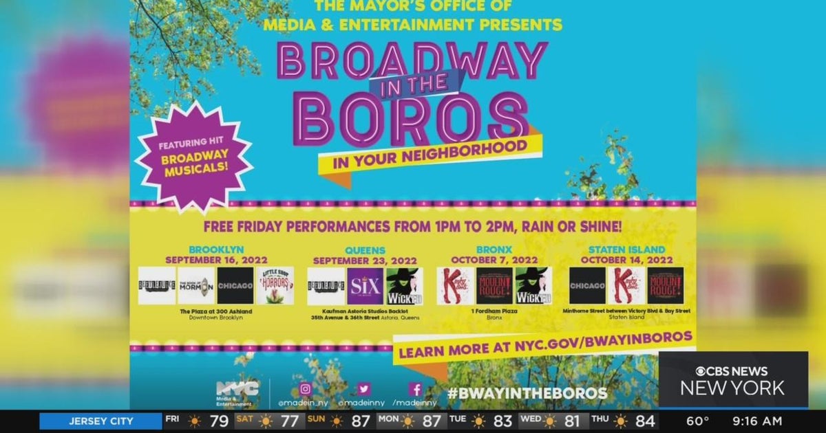 Broadway in the Boros is back tonight - CBS New York