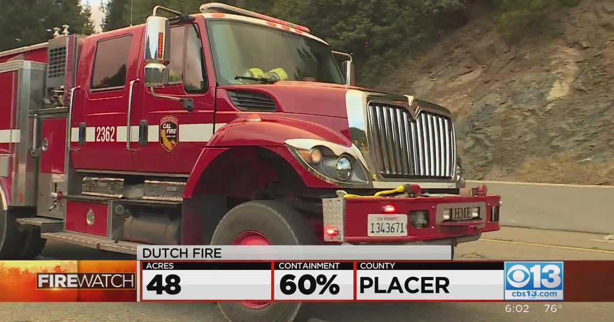 Dutch Fire grows to 48 acres and is 60% contained - CBS Sacramento