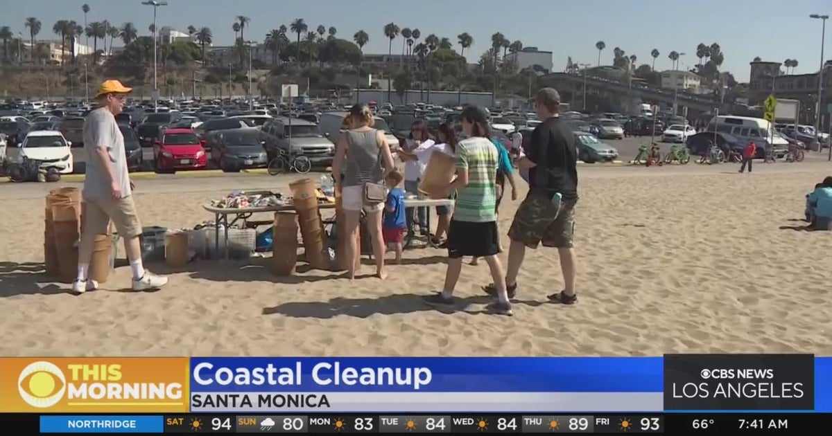 Coastal cleanup held in Santa Monica - CBS Los Angeles
