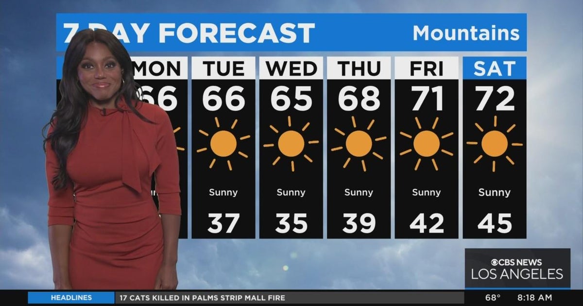 Markina Brown's weather forecast (Sept. 18) - CBS Los Angeles