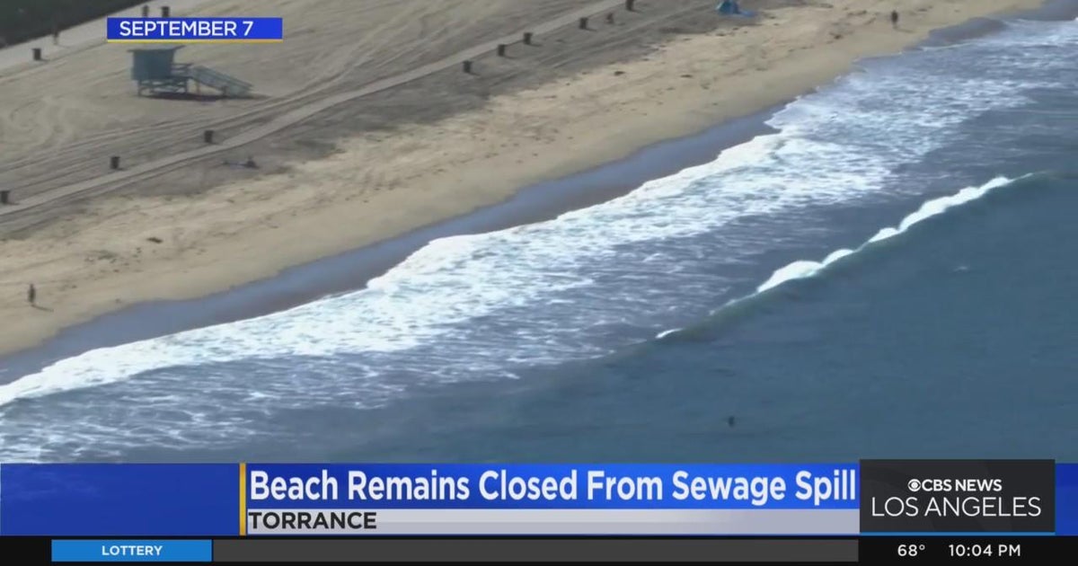 RAT beach remains closed due to sewage spill - CBS Los Angeles