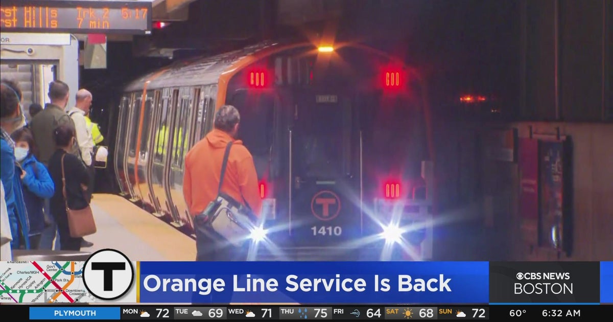 MBTA welcomes back riders as Orange Line returns to service after ...
