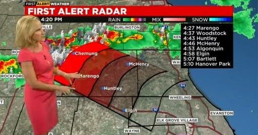 Chicago Weather Alert Severe Storms CBS Chicago