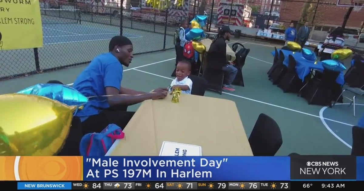 "Male involvement day" at Harlem school - CBS New York