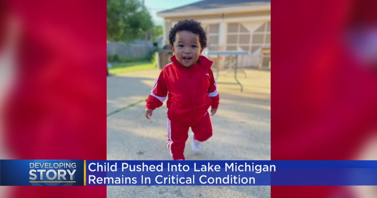 Child pushed into Lake Michigan remains in critical condition - CBS Chicago