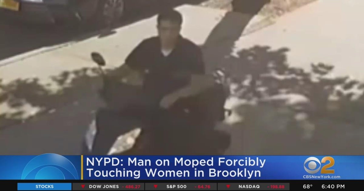 NYPD: Man on moped wanted for forcibly touching women in Brooklyn - CBS ...