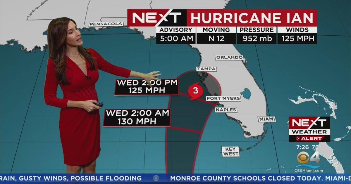 NEXT Weather: Tracking Hurricane Ian 9/27/2022 - CBS Miami