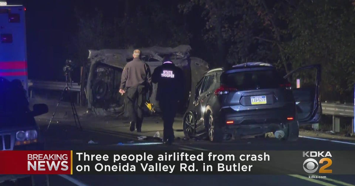 3 injured in Butler County crash - CBS Pittsburgh