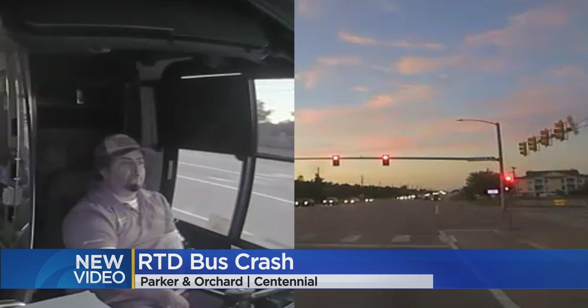 Video shows RTD bus driver moments before crash in Centennial - CBS ...