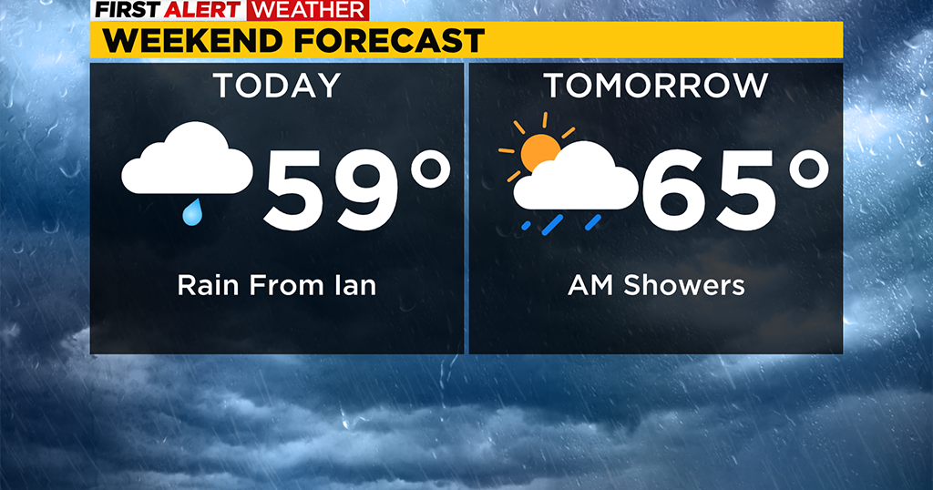Pittsburgh Weather: Post-Tropical Ian reaches the region - CBS Pittsburgh