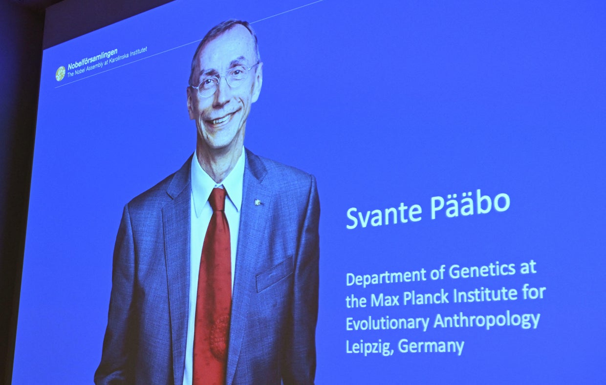 Sweden's Svante Pääbo wins Nobel prize in medicine for work on evolution - CBS News