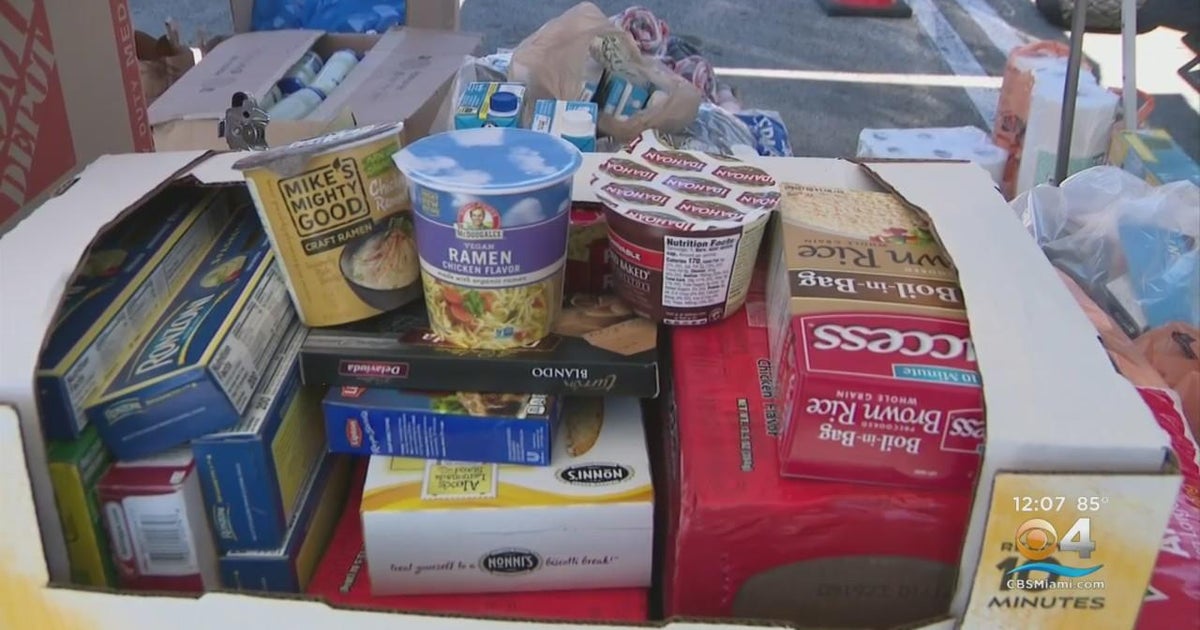 Hurricane relief supply drive to help the west coast - CBS Miami