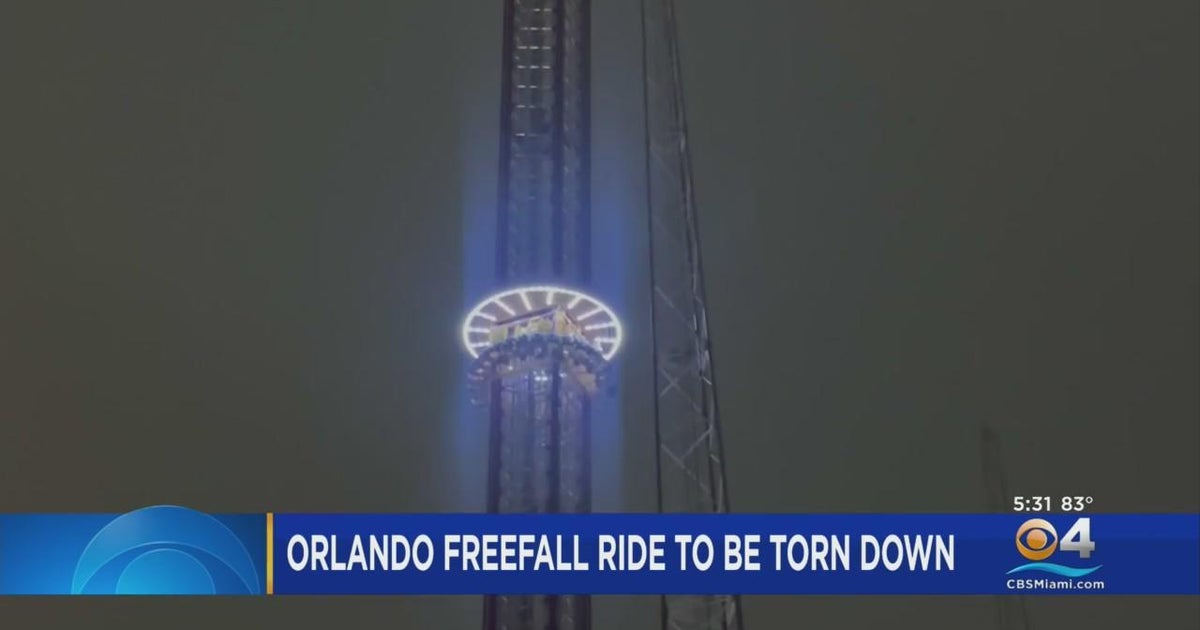 Orlando Freefall amusement park ride to be torn down - CBS Miami