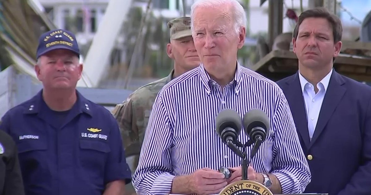 President Biden tours Hurricane Ian damage in Florida with Gov. Ron ...