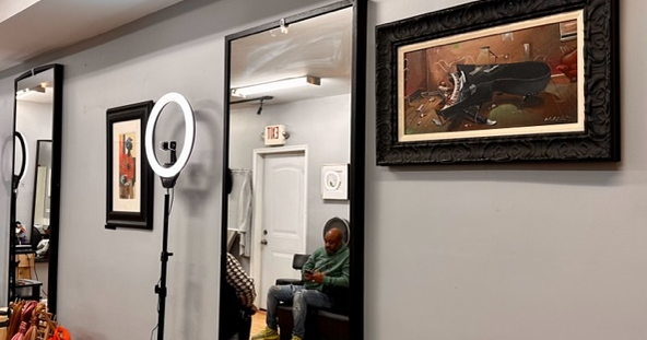 Where's Marty? With a Baltimore barber bringing art to his community ...