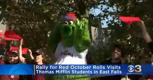 Phillies pump up the Delaware Valley with the Rally for Red October Bus ...