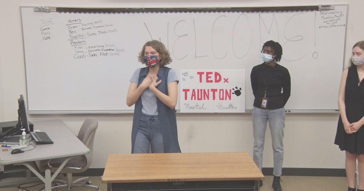 Taunton High School students produce TED Talk on mental health - CBS Boston